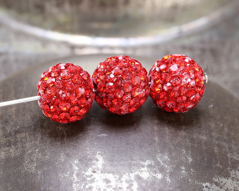 Siam Ruby Pave Round 10mm