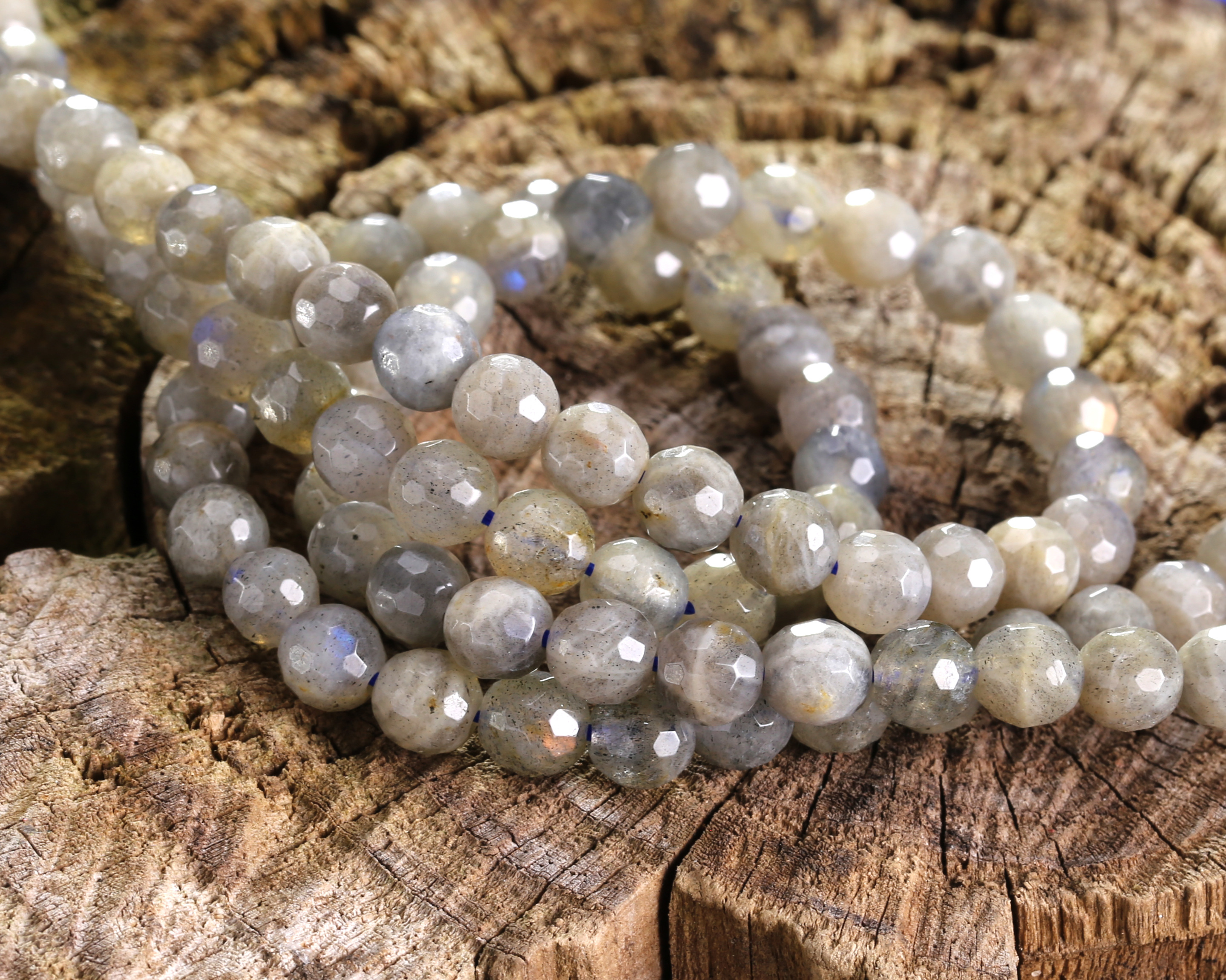 Labradorite Faceted Round 6mm