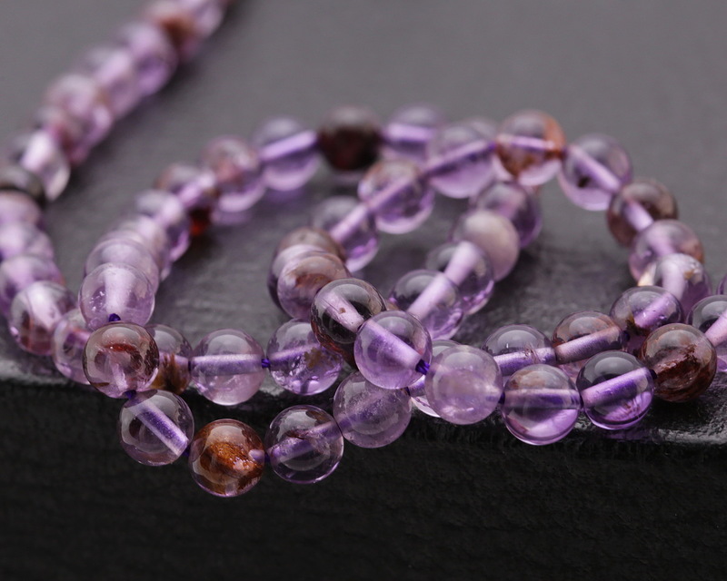 Purple Phantom Quartz (Auralite-23) Round 6mm