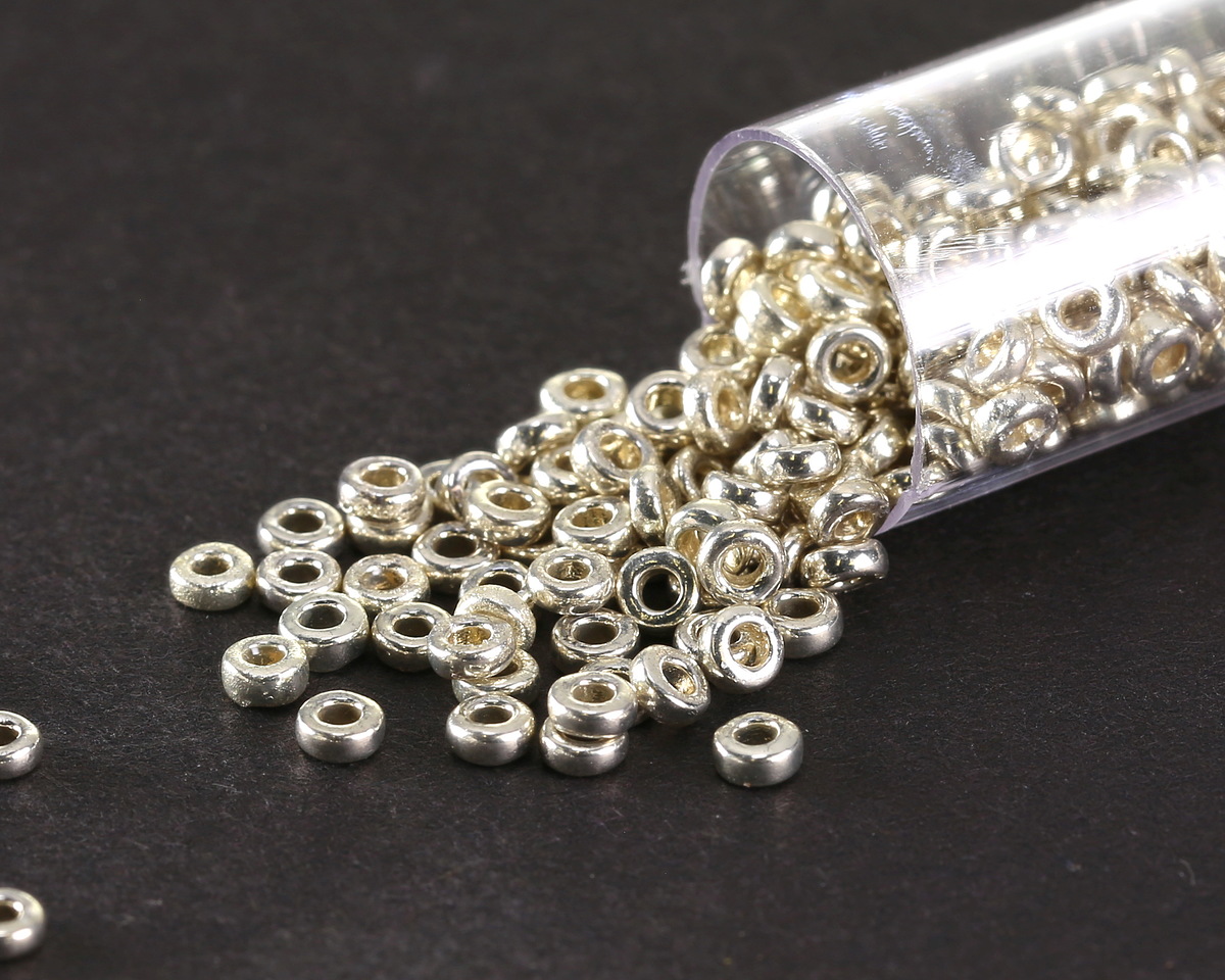 Miyuki Duracoat Galvanized Silver Spacer Bead 3mm - Lima Beads
