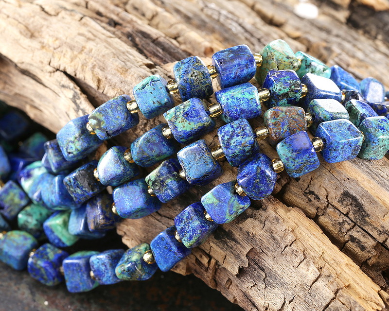 Azurite Irregular Cube 6-8mm
