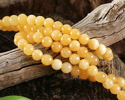 Yellow Calcite Round 6mm