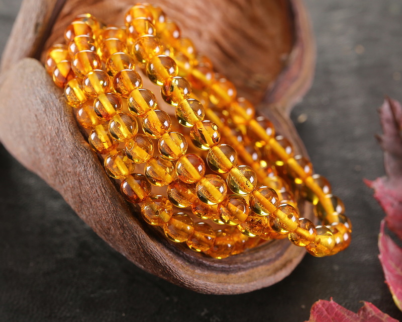 Amber Round 5mm
