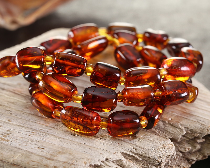 Red Amber (A) Irregular Rectangle 6x8-10mm