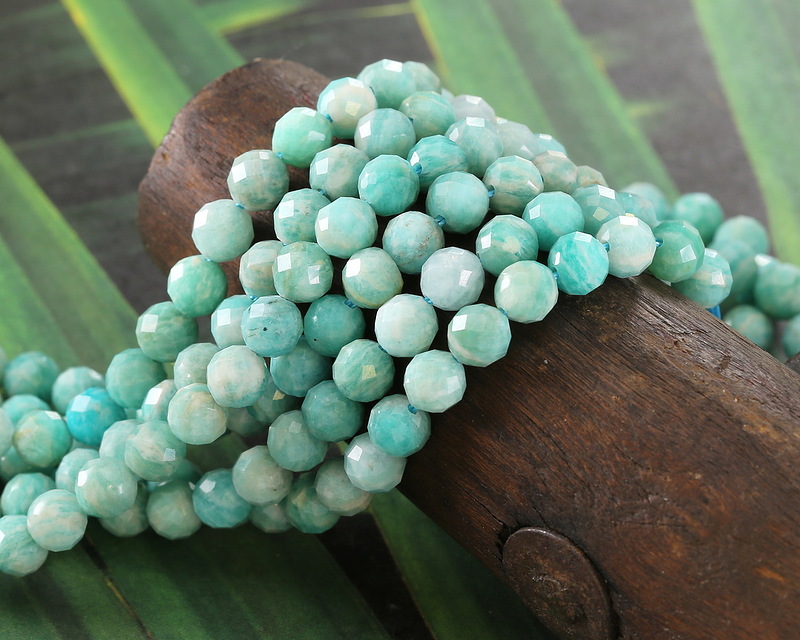 Brazil Amazonite Faceted Round 6mm