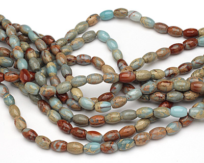 Impression Jasper Rice 14x10mm - Lima Beads