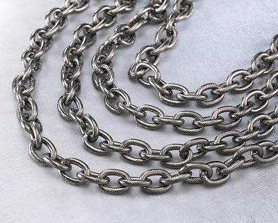 Gunmetal & Black Chain