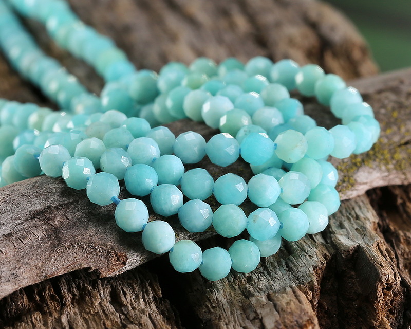Peruvian Amazonite (A) Faceted Round 4mm