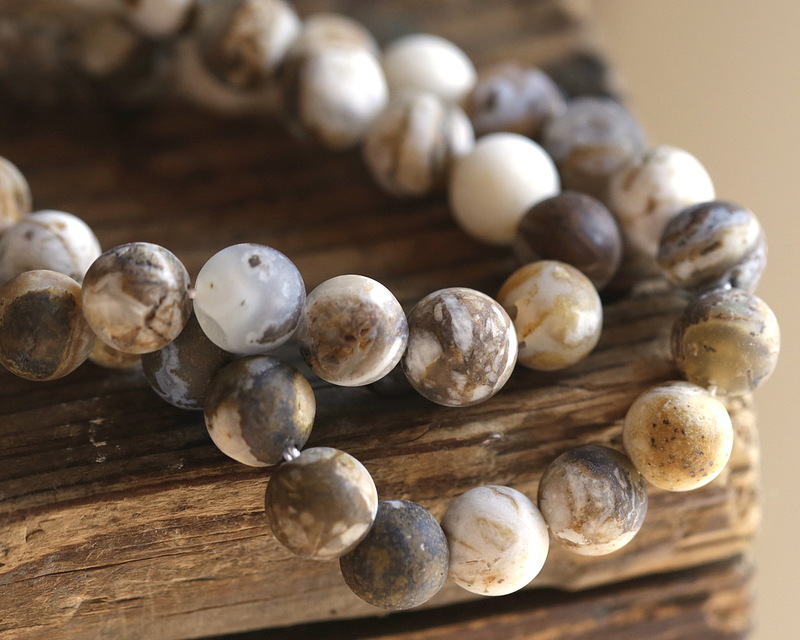 Wooden Jasper (matte) Round 8mm