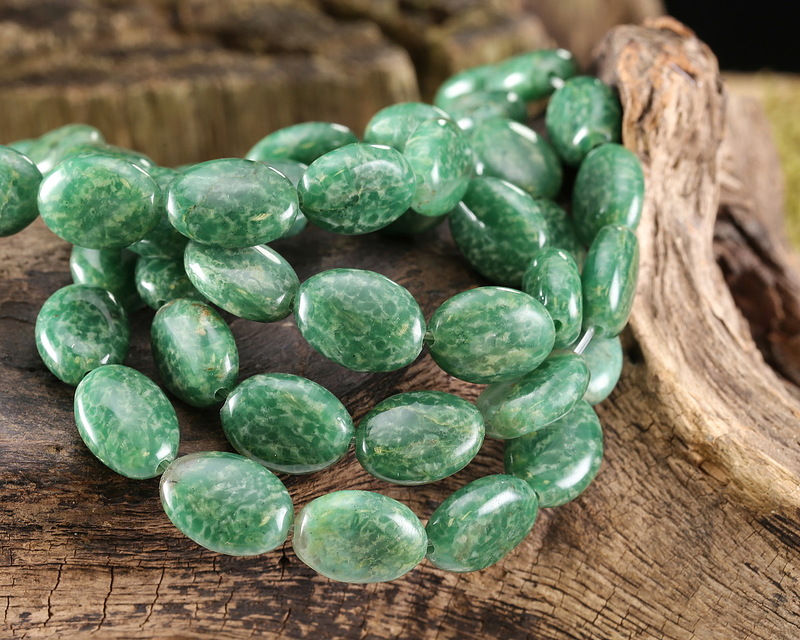 Verdite Flat Oval 14x10mm