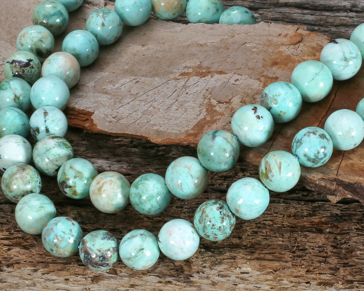 Peruvian Turquoise Round 10mm - Lima Beads