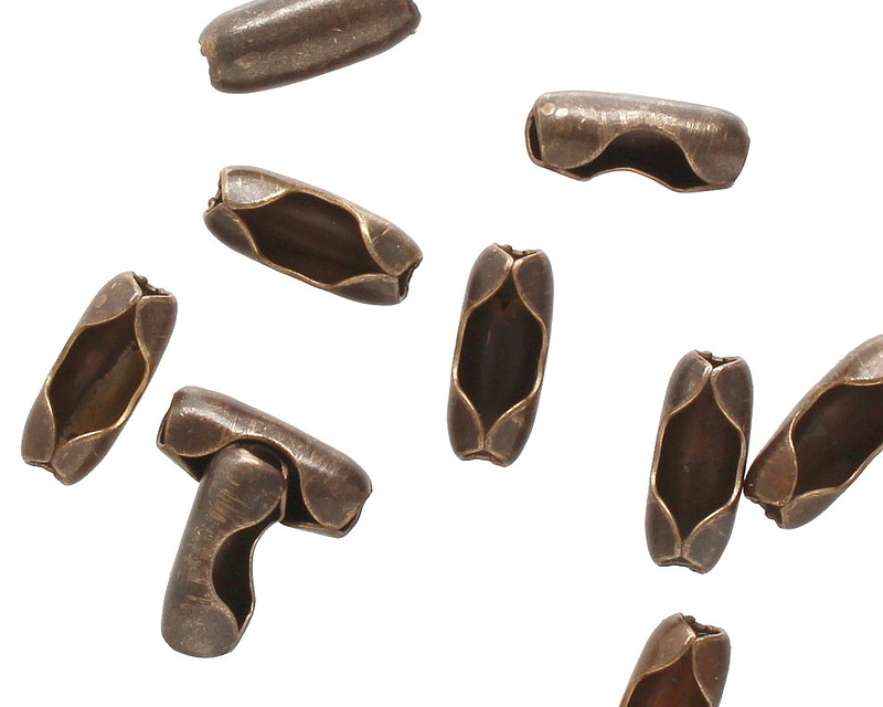 Vintaj Natural Brass Guilding Metal Ball Chain Clasp 3.2mm