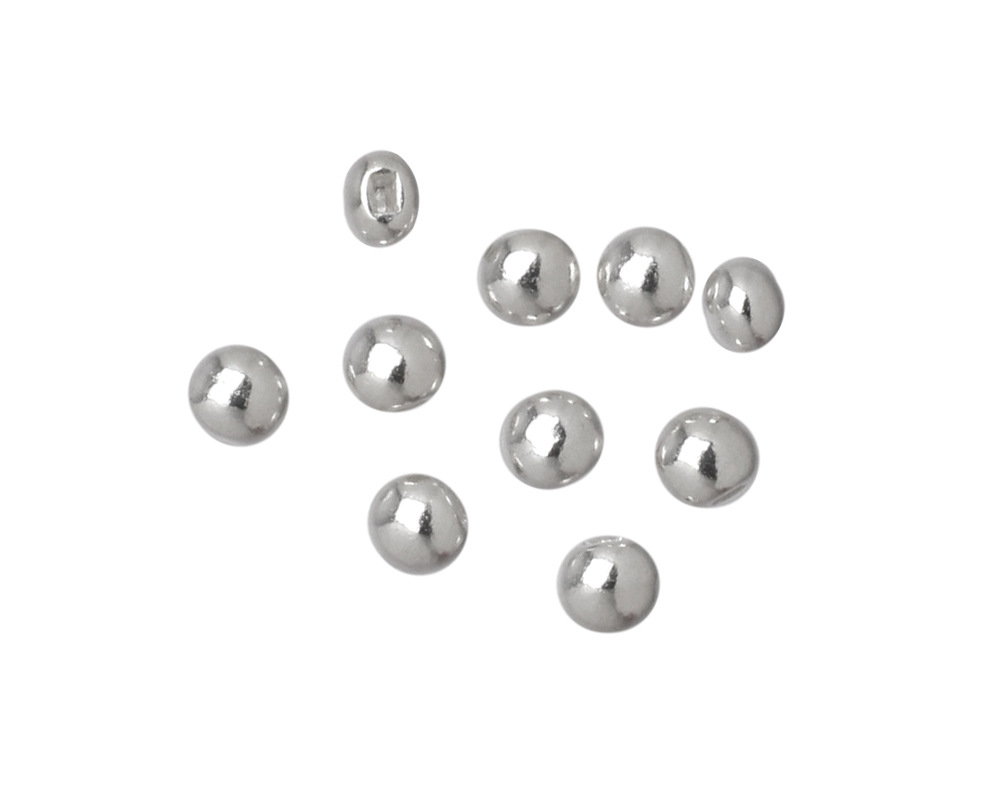 Beadalon Silver (plated) Flat Memory Wire End Cap 5x4mm