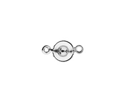 Silver (plated) Snap Clasp 14x7mm