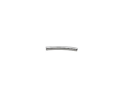 Silver (plated) Curved Tube 12x1mm