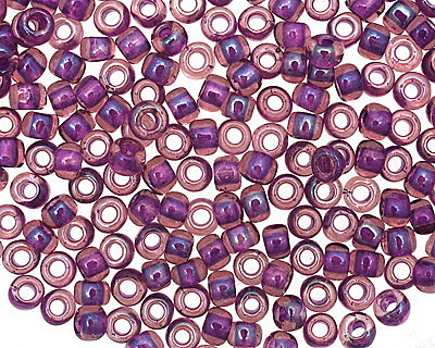 TOHO Rainbow Rosaline (with Opaque Purple Lining) Round 6/0 Seed Bead
