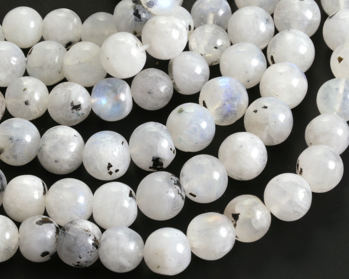 Rainbow Moonstone Round 7-8mm