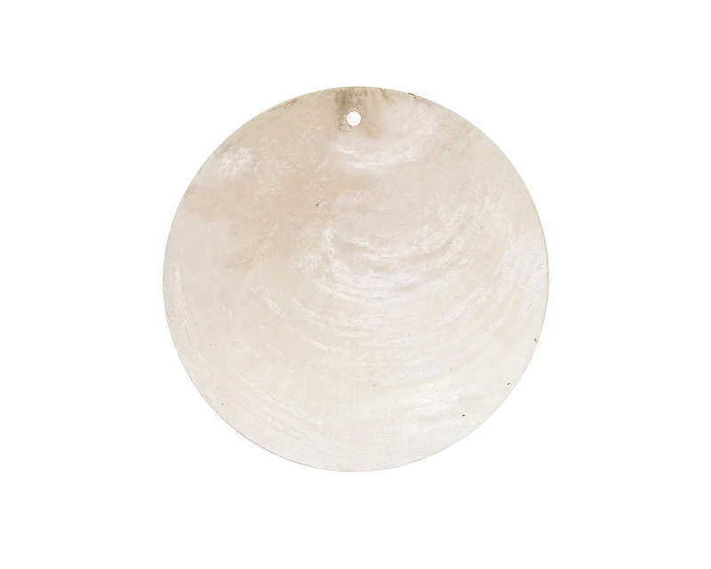 Capiz Shell Large Coin Focal 50mm