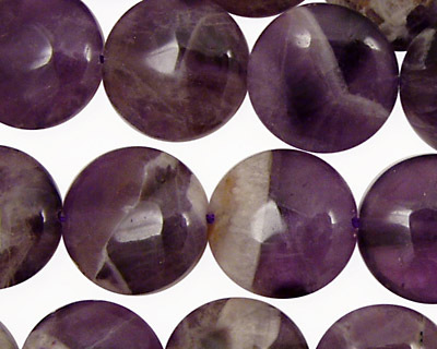 Dogtooth Amethyst Puff Coin 16mm