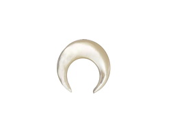 Mother Of Pearl Crescent Moon Bead 15mm