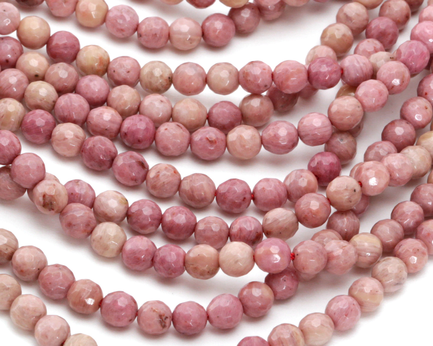 Rhodonite Faceted Round 6mm