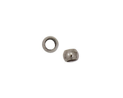Gunmetal Round Crimp Bead 2mm