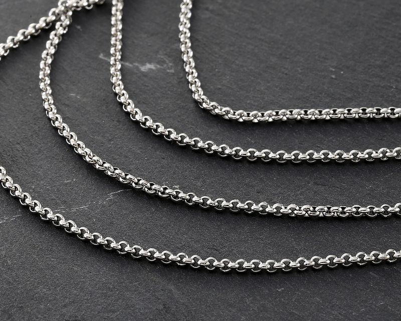 Stainless Steel Small Rollo Chain, 25ft Spool