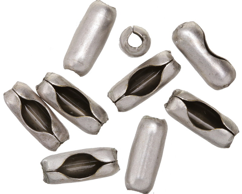 Antique Silver (plated) Ball Chain Clasp 4.5mm